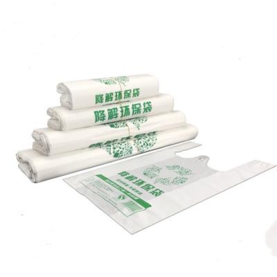 China Custom Biodegradable Plastic Bags Compostable Cornstarch Bio Shopping Bags for sale