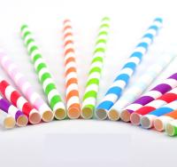 China Customized Biodegradable Drinking Straw Coffee Cocktail Eco Friendly Paper Straws for sale