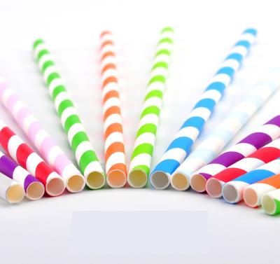China Customized Biodegradable Drinking Straw Coffee Cocktail Eco Friendly Paper Straws for sale