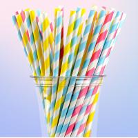 China Customized Biodegradable Drinking Straw Coffee Cocktail Eco Friendly Paper Straws for sale