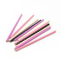 China Coloured Decorative Biodegradable Paper Drinking Straws 6mm 8mm 10mm for sale