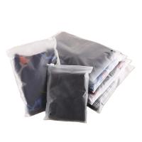 China Plastic Custom Poly Packaging Bag Frosted Slider Zipper For Clothing for sale