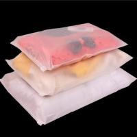 China Plastic Custom Poly Packaging Bag Frosted Slider Zipper For Clothing for sale