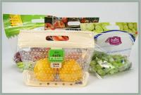 China Anti Fog Fruit Protection OPP Packaging Bag With Slider Zipper Handle for sale