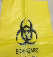 China HDPE / LDPE Yellow Autoclavable Biohazard Bag Disposable For Medical Waste for sale