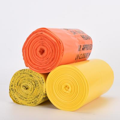 China Flat Type Biohazard Waste Disposal Bags LDPE Plastic Medical Autoclave Bags for sale