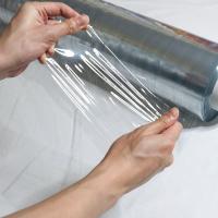 China Non Sticky PVC Transparent Sheet Clear Vinyl For Book Cover Stationery for sale