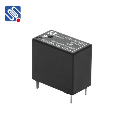 China Meishuo MPD-S-112-A 0.2W 10A Mini10A 250VAC rele 12vdc 24v general purpose 4 pin pcb relay for sale