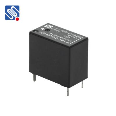 China Meishuo MPD-S-124-A 0.2W 10A one group normally open PCB sealed sensitive type electromagnetic relay for sale