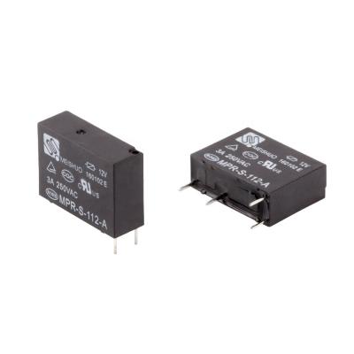 China Meishuo MPR-S-112-A 4pin normally open12 volt dc latching relays 5a 250vac miniature pcb relay for sale