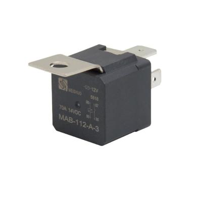 China MEISHUO MAB-112-A-3 12V 70A auto relay for car ac with metal bracket for car light for sale