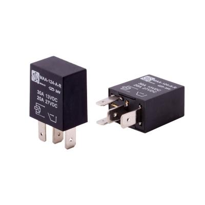 China Meishuo MAA - S - 112 - A  micro power 12v 24v 30a  electromagnetic dc  spdt 5 pin miniature auto relay for sale