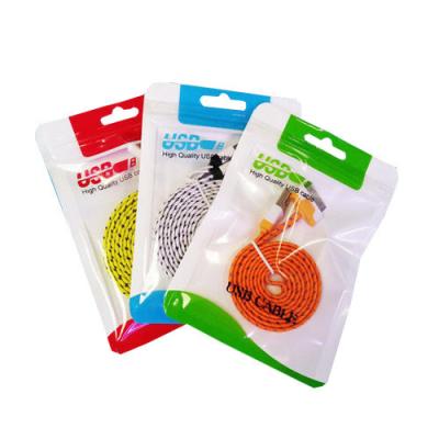 China Wholesale Custom Pouch Plastic Packaging Zip lock Foil USB adapter plastic bag for sale