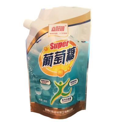 China 100ml/200ml/500ml packaging aluminum foil plastic spout pouch/ doypack for juice, milk, water, tea for sale