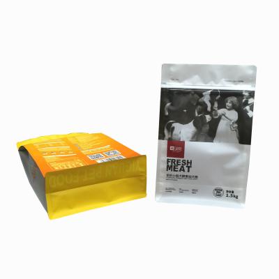 China 5kg Fishing Bait Flat Bottom Bags Laminated Dry Food Packaging Pouch for sale