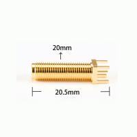 China RF Brass Gold Plated PCB Mount Connector SMA-KE-125-20.5-2 for sale