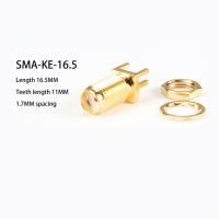 China SMA-KE-16.5 Gold Plated Female Connector 50 OHM PCB Mount for sale