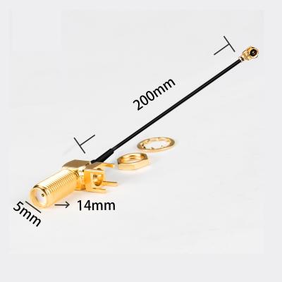 China U.FL IPEX SMT RF Connector for PCB Mount 200MM Cable for sale