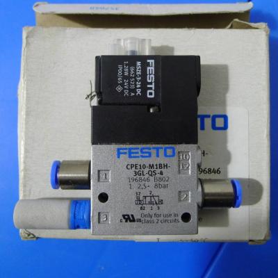 China FESTO Electric Solenoid Valve CPE10-M1BH-3GL-QS-4 24V DC High Performance for sale