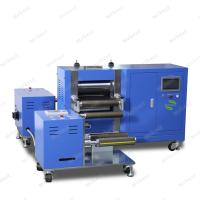China 25T Lab Battery Calendering Machine Electric Hydraulic Battery Roller Press Machine for sale