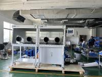 China Dual Workstation Single Side Vacuum Glove Box With Gas Purification System for sale