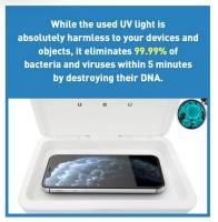 China ABS 3.8W Cell Phone UV Sterilizer Type C FCC Low Voltage for sale