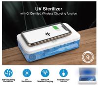 China 7.5W 5W Fast Charge Sterilizer Box Qi UV Sanitizer With Wireless Charging for sale