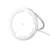 China φ56 X6mm Ultra Thin Wireless Charger , 15W Magnetic Fast Charger  With Metal Ring Stand for sale