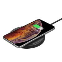 China PC PU 7.5 Watt Quick Charge Wireless Charger With Soft PU Surface 10W for sale