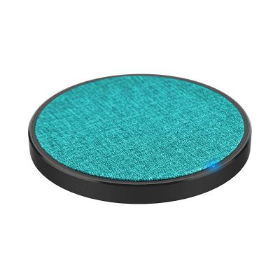 China PC PU 7.5 Watt Quick Charge Wireless Charger With Soft PU Surface 10W for sale