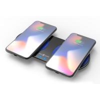 China DC 5.0 Jack Wireless Charging Dual Pad Qi Certified Fast Charge for sale