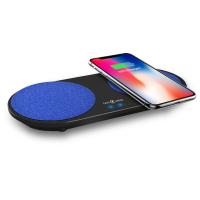 China 2 In 1 Free Position Wireless Charger , QI  ID 8253 Dual Wireless Charging Pad For Samsung Iphone for sale