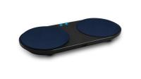 China PU Leather Dual DC 5.0 Jack Qi Wireless Charging Pad Fast Twin Charger for sale