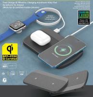 China MFI Horizontal Qi Wireless Charging Stand 12V 2.5A For Apple Watch for sale