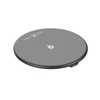 China Ultra Slim 10W 5W Qi Wireless Charging Pad Smartphone Grey Fast for sale