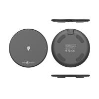 China ABS 7mm 3 Coils Qi Wirelss Charging Pad , 10W Wireless Charging Phone Pad White for sale