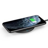 China ABS 7mm 3 Coils Qi Wirelss Charging Pad , 10W Wireless Charging Phone Pad White for sale