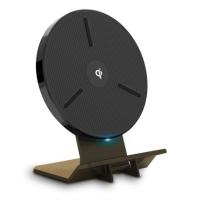 China Removable Qi Wireless Charging Stand 10W Fast Charge Standing Wireless Charger for sale