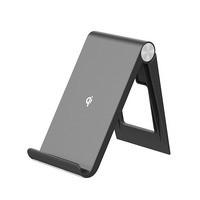 China Type C 110KHz Adjustable Qi Wireless Charger Foldable 9218 2 Coils for sale