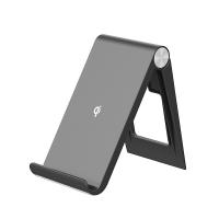 China 9218 Qi Wireless Phone Charger Stand  Fast Charge , 10W 7.5W Foldable Wireless Charger 2 Coils for sale