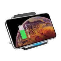China Baby Square Phone Qi Wireless Charging Stand Aluminum 10W 7.5W Fast Charge for sale
