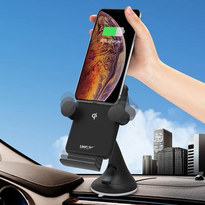 China 10W Qi Wireless Charging Vehicle Dock Dashboard Wireless Car Vent Charger for sale