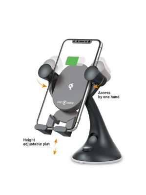 China 8mm 5W Car Mount Qi Wireless Charger Vent Mount Magnetic Phone Holder ABS for sale