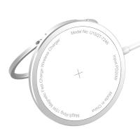 China Magsafe Wireless Charger Fast Wireless Charging Pad Magnet on wireless charger with Stand 15 Fast Charging for Iphone 12 for sale