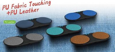 China QI  ID 8253 Dual Wireless Charging Pad 2 In 1 Free Position For Samsung Iphone for sale