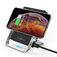 China Qi 10w Wireless Charging Stand Suspension Fast Charge Silk Printing for sale