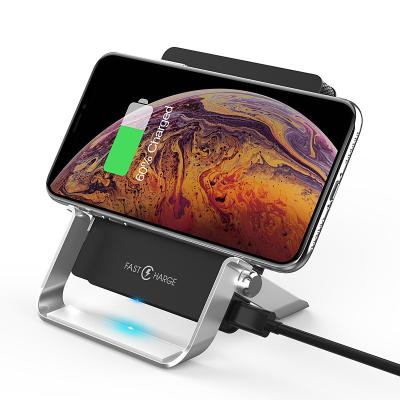 China Qi 10w Wireless Charging Stand Suspension Fast Charge Silk Printing for sale
