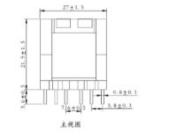 China PQ2620 PQ Electronic Low Frequency Transformer 36W 50Hz To 300KHZ for sale