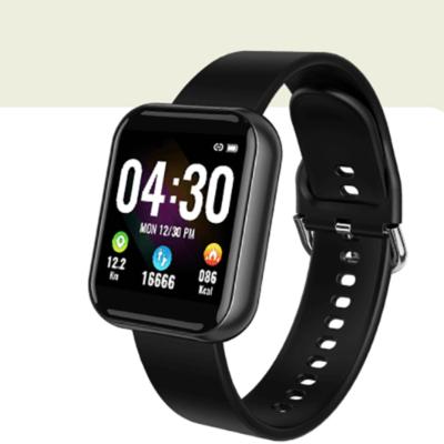 China 2.5D Glass Full Touch Screen Smartwatch Ip68 , 1.3in Smart Heart Rate Wristband for sale