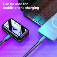 China 3.5-4h Waterproof Wireless Earbuds , FCC Active Noise Cancelling Earphones With Power Bank for sale